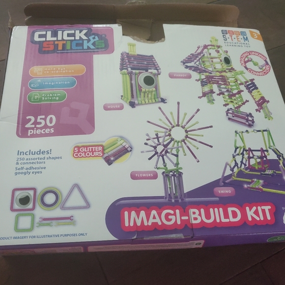 click& stick | Toys | Click Stick Imagi Build 25 Pieces Played With ...